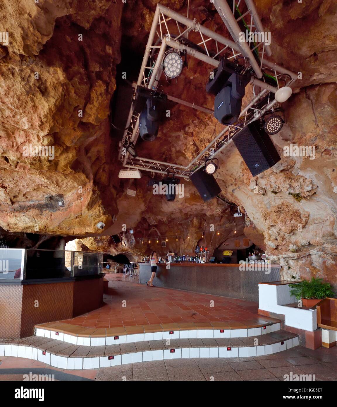 Cova d'en Xoroi Menorca Balearic islands Spain Stock Photo - Alamy