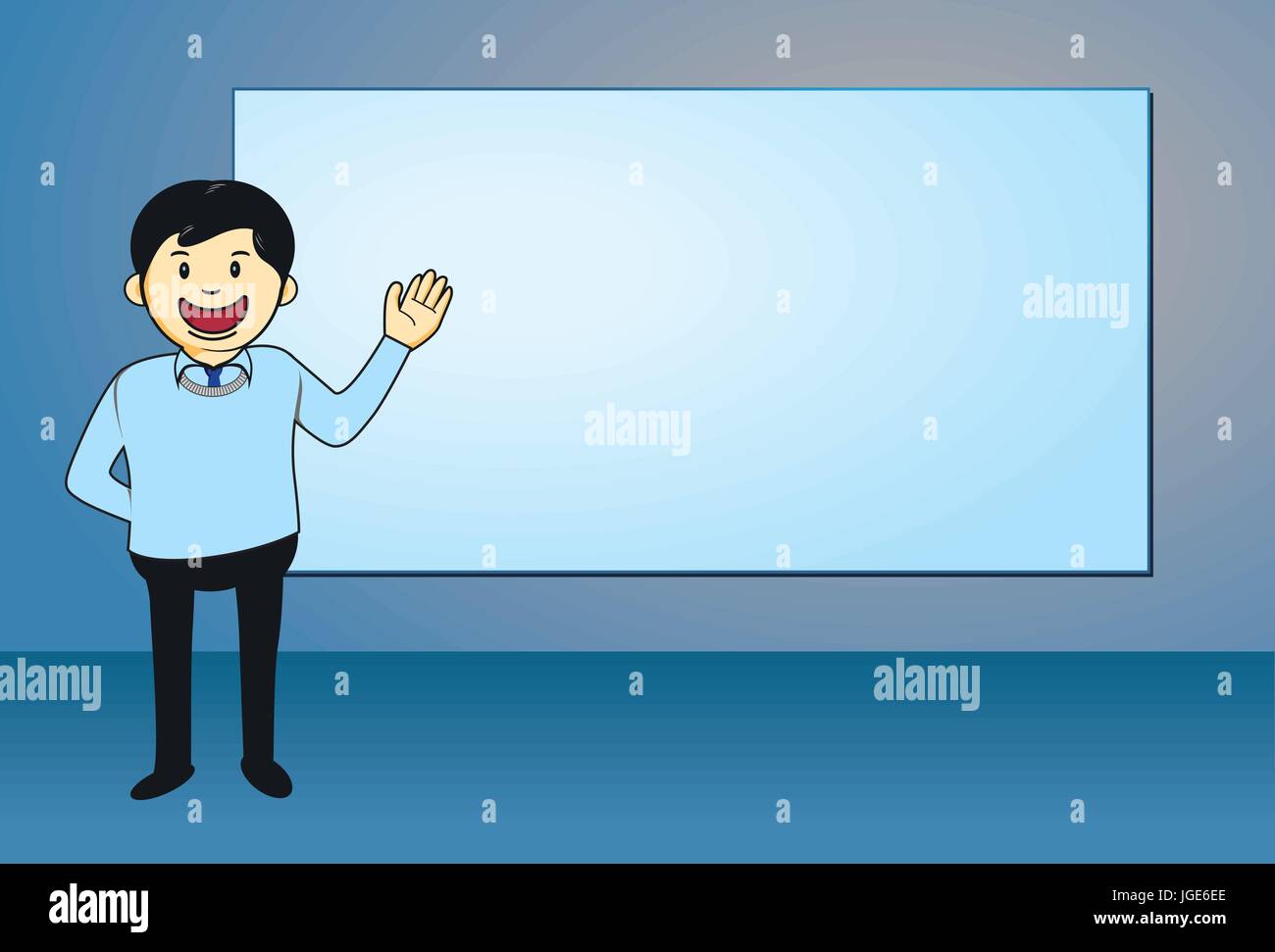 Cartoon Character for Business Presentation Stock Vector Image & Art ...