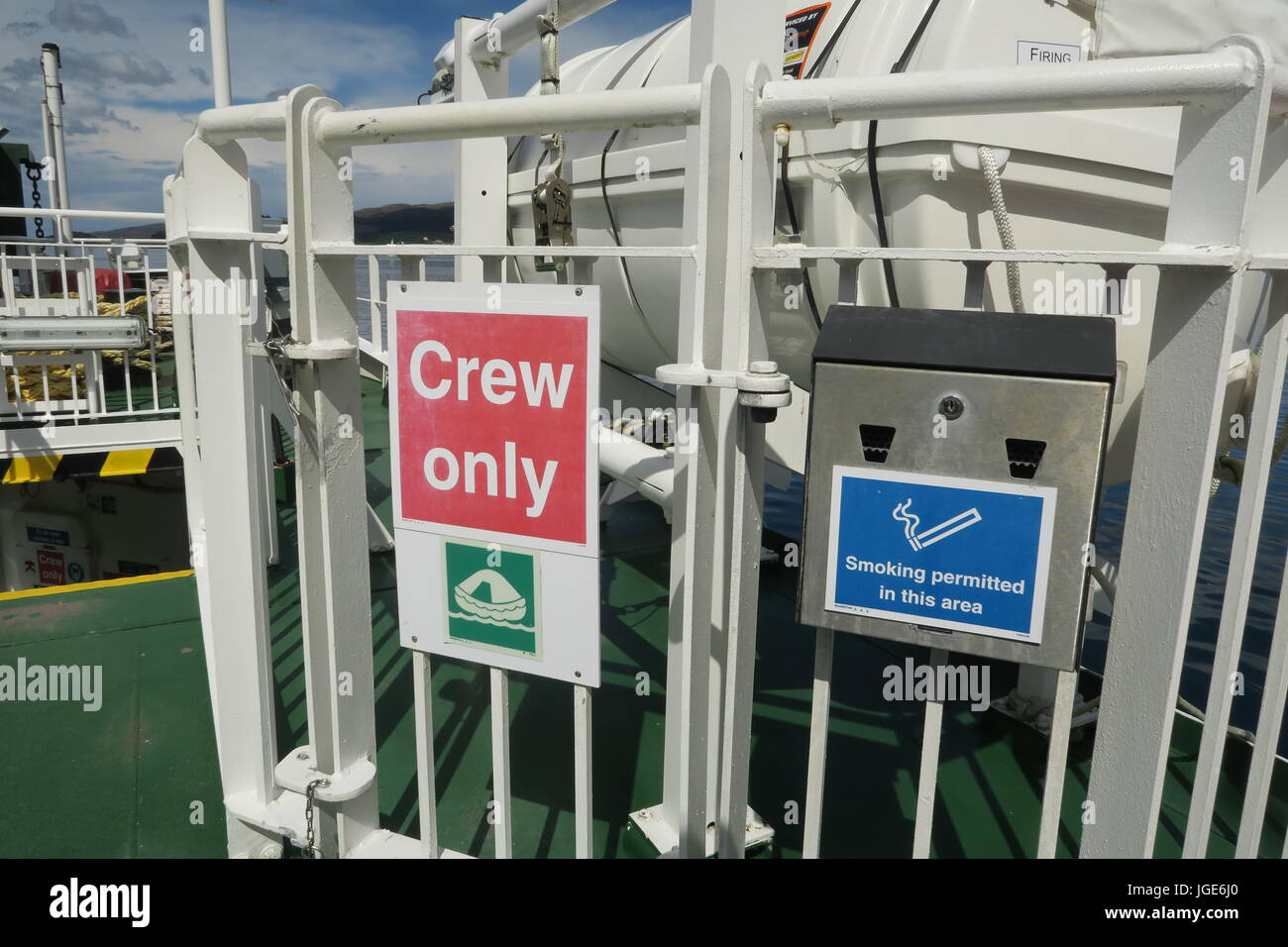 Ferry passenger warning signs hi-res stock photography and images - Alamy