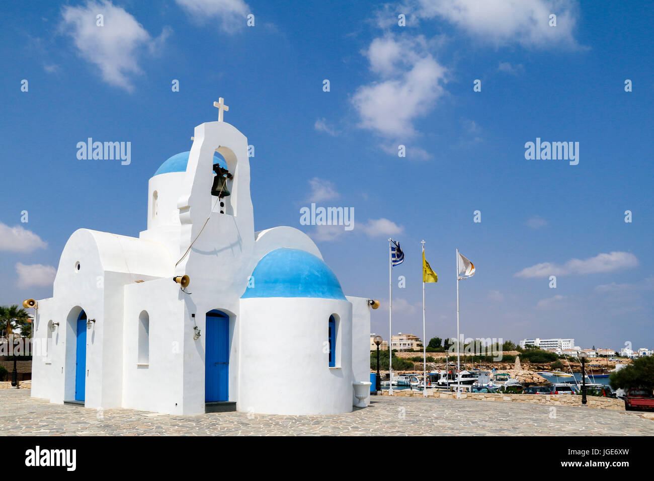 Church of Agios Nikolaos in Paralimni, Cyprus Stock Photo - Alamy