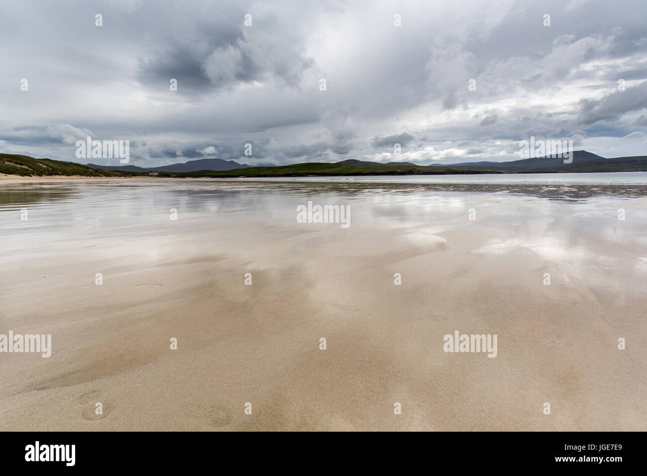 Balnakeil Bay, Scotland. Picturesque view of Balnakeil Bay beach at ...