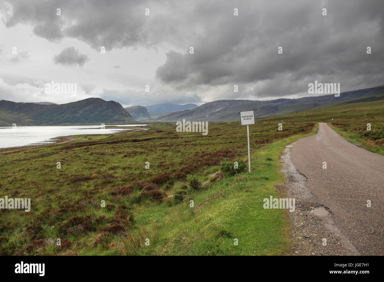 Area of Loch Eriboll, Scotland. Dramatic picturesque view of Loch ...