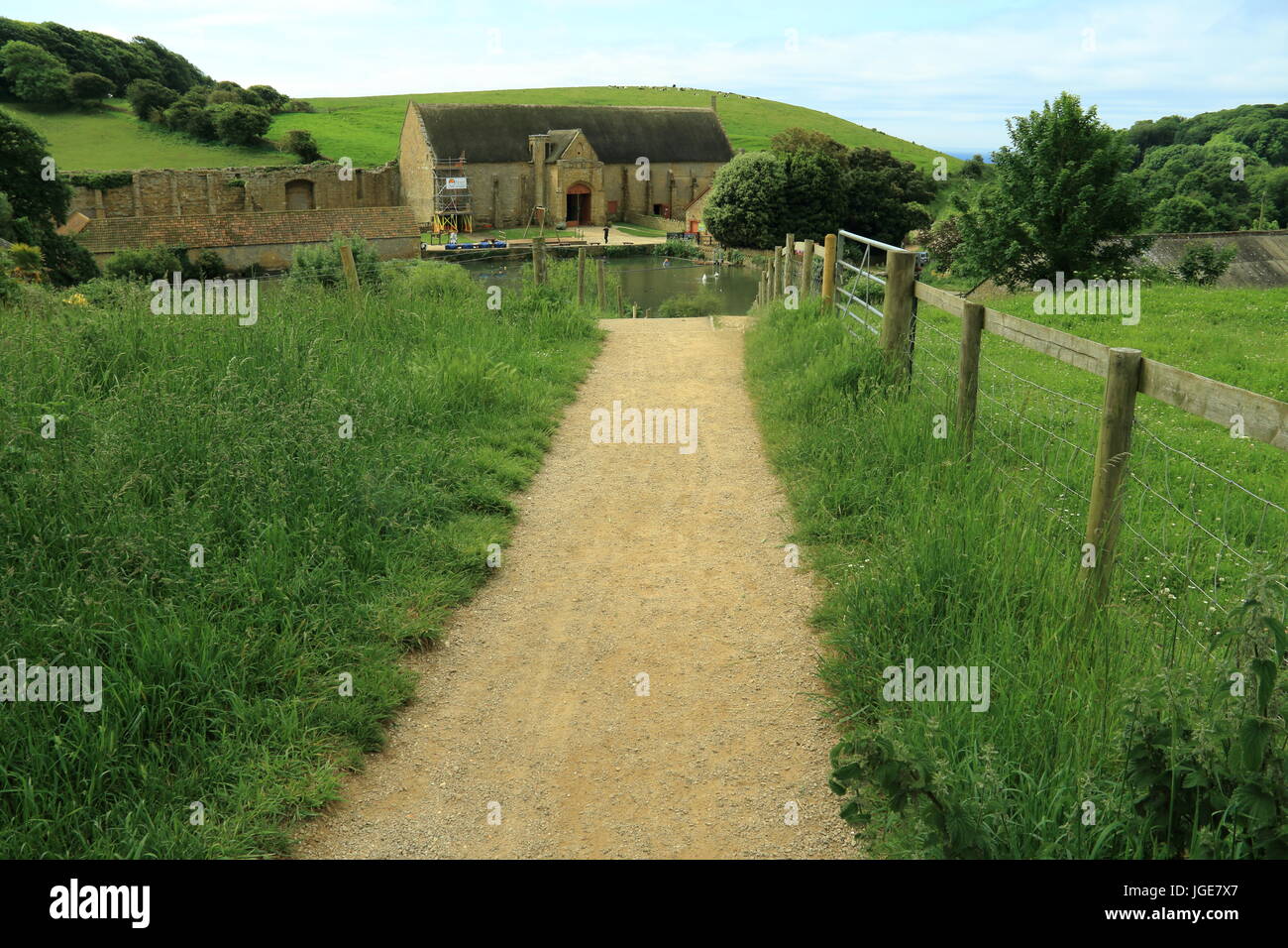 15th century Tythe Barn,Abbotsbury,Dorset,UK Stock Photo - Alamy