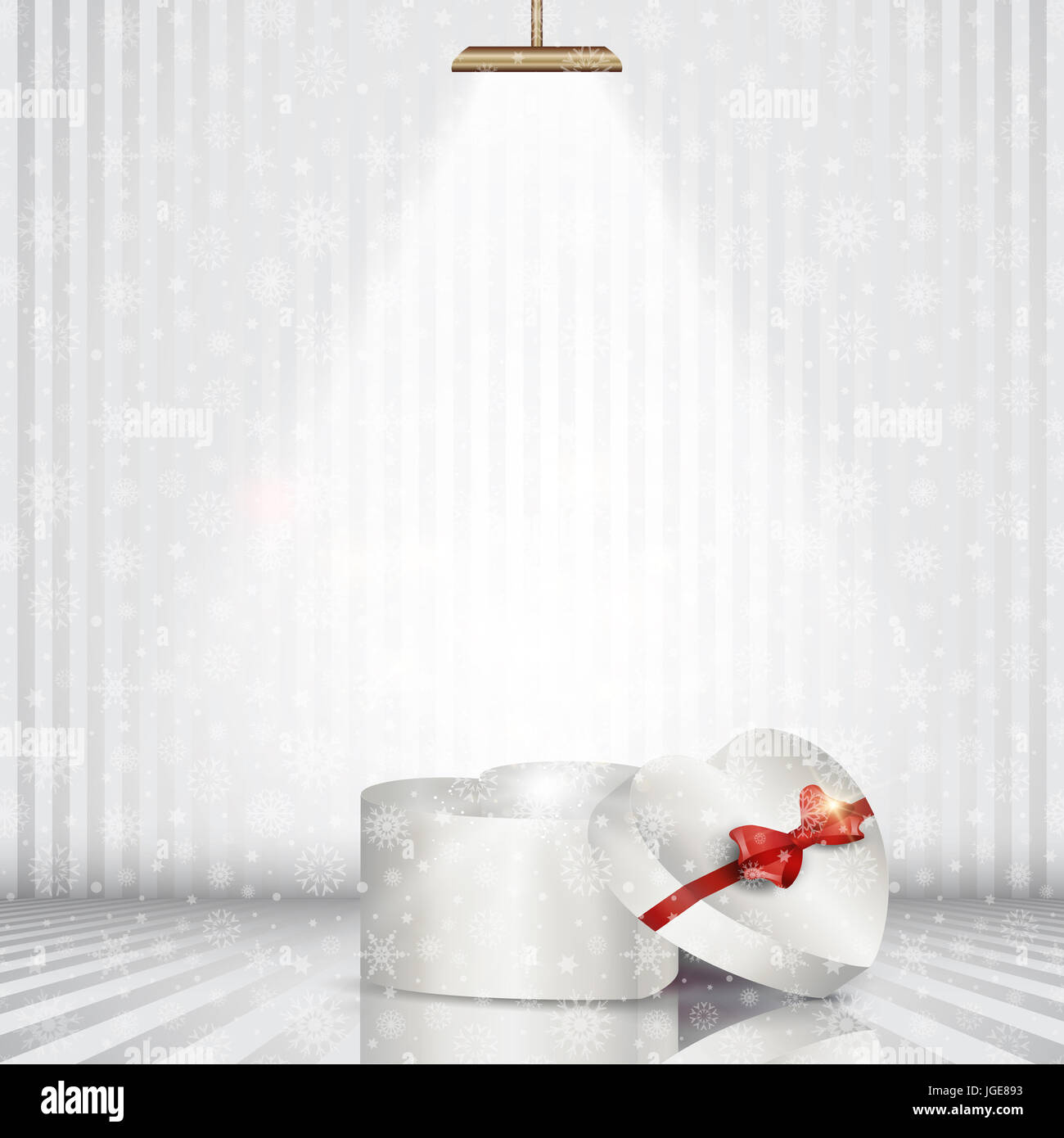 christmas gift box under a spotlight Stock Photo - Alamy