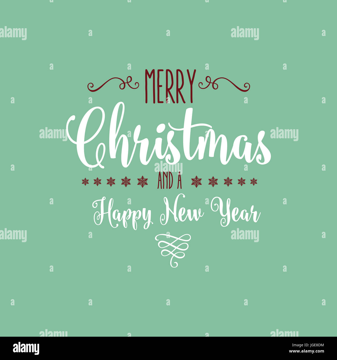Christmas background with typography design Stock Photo - Alamy