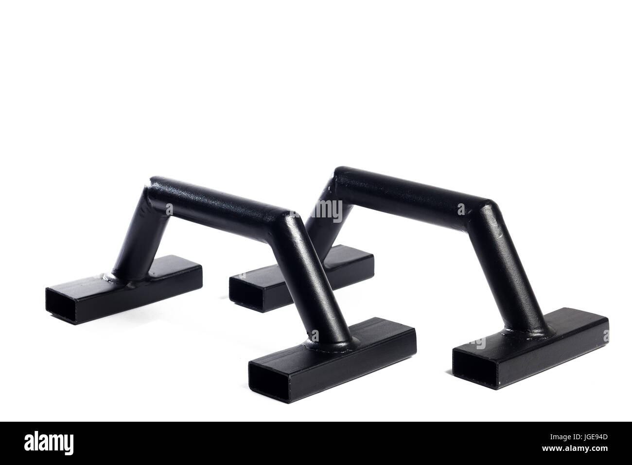 Black push up training apparatus on an isolated background Stock Photo ...