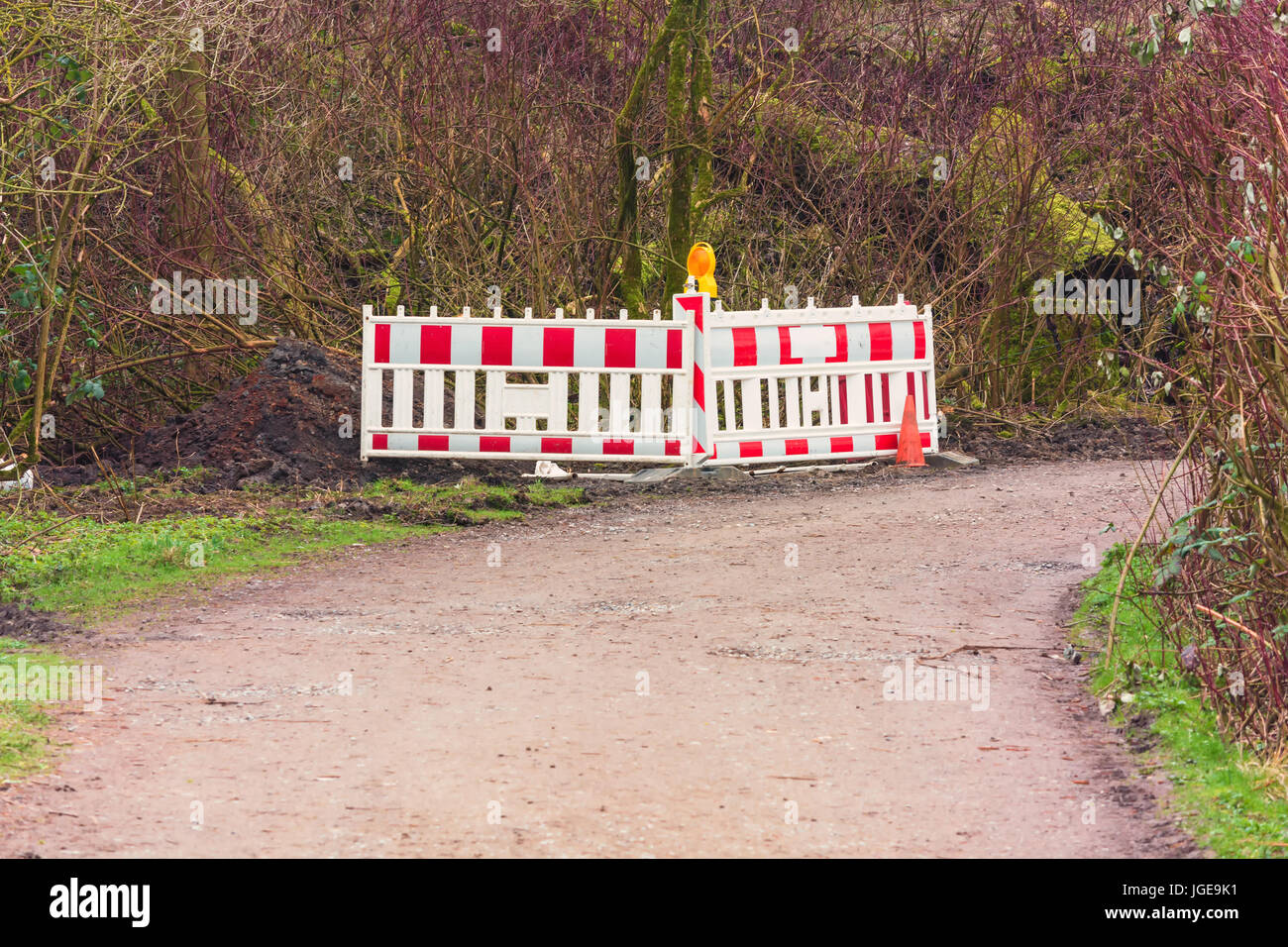 Construction Barricade High Resolution Stock Photography and Images - Alamy
