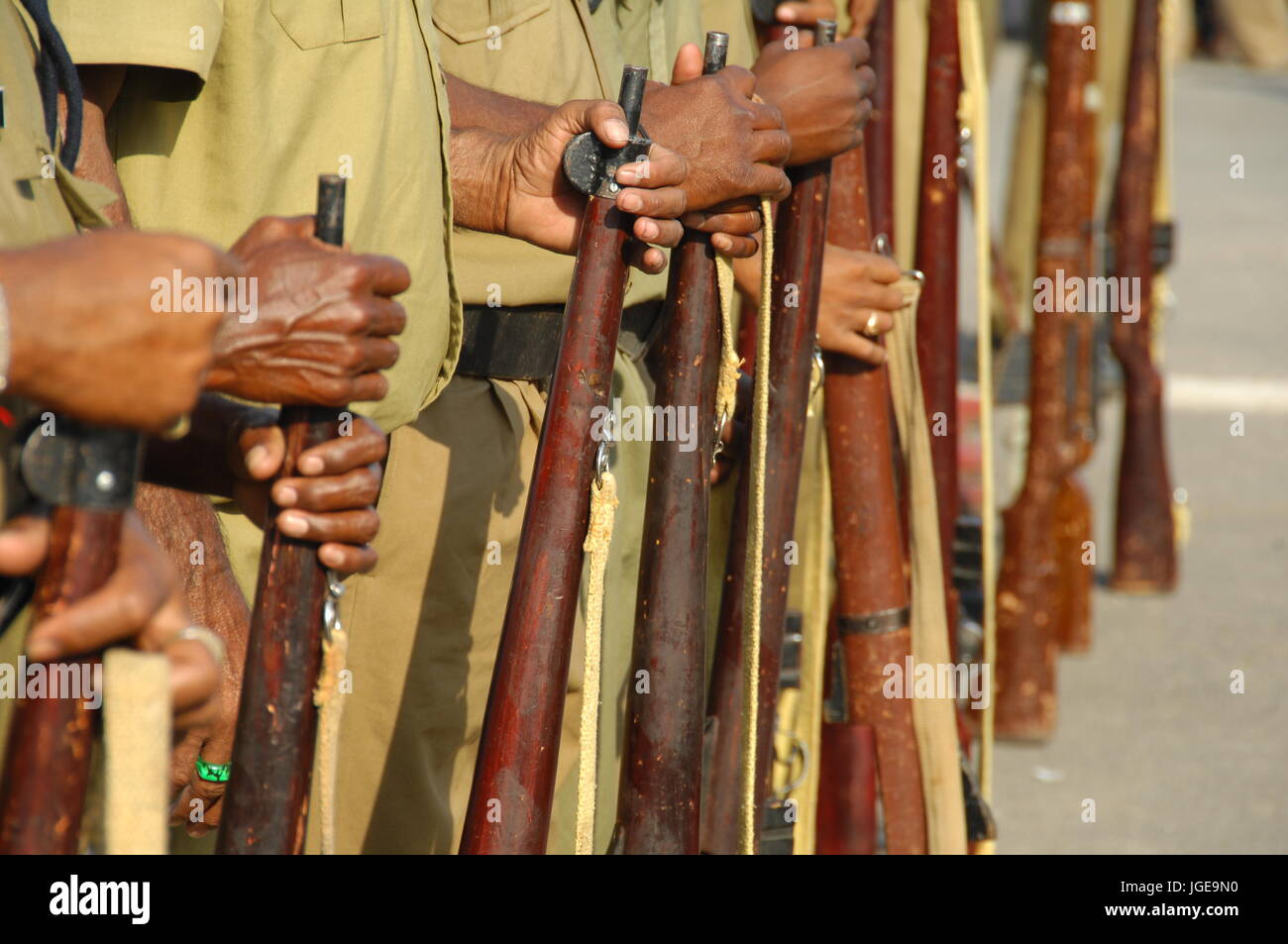 Male hand with revolver Stock Photo - Alamy