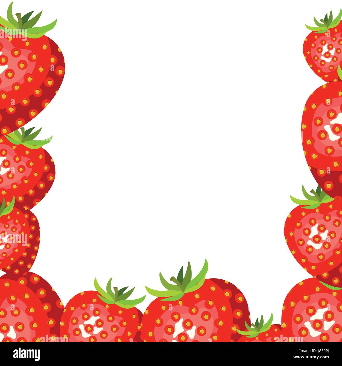 Strawberry Border Clip Art