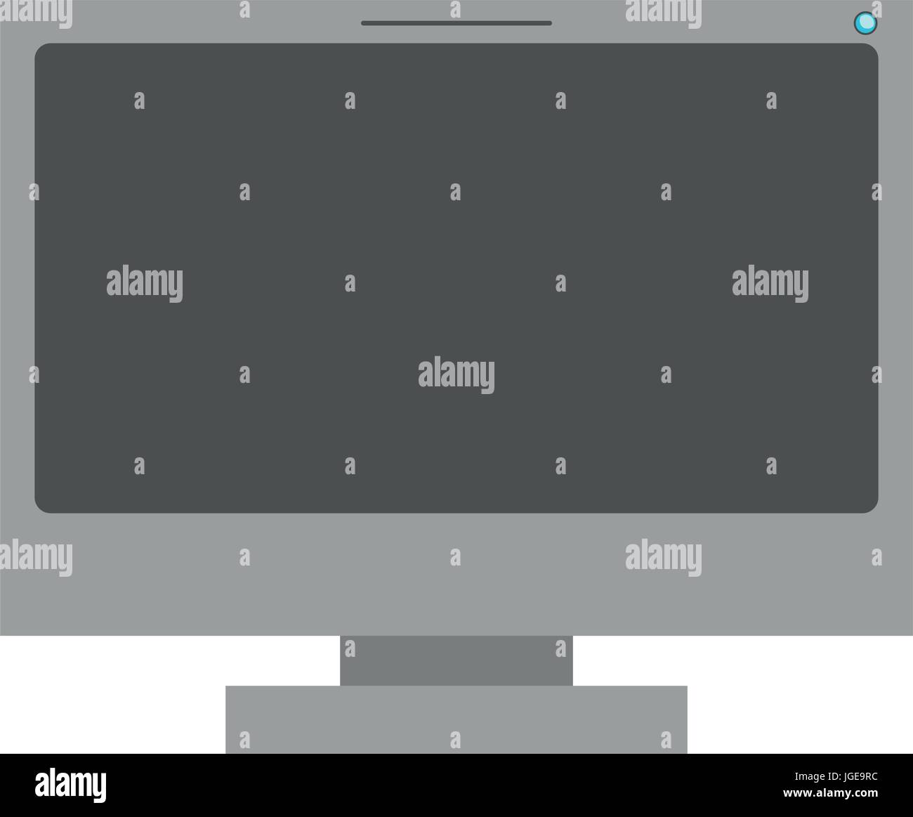 grayscale silhouette of lcd monitor Stock Vector Image & Art - Alamy