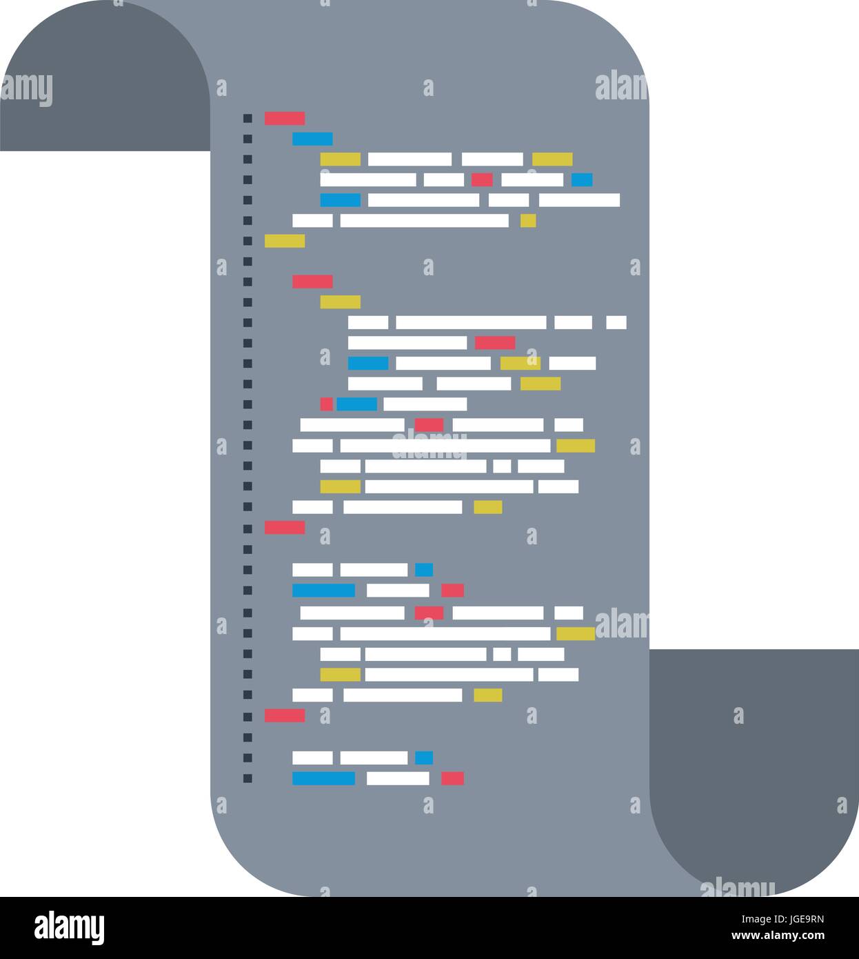 Typing program source codes Stock Vector Images - Alamy