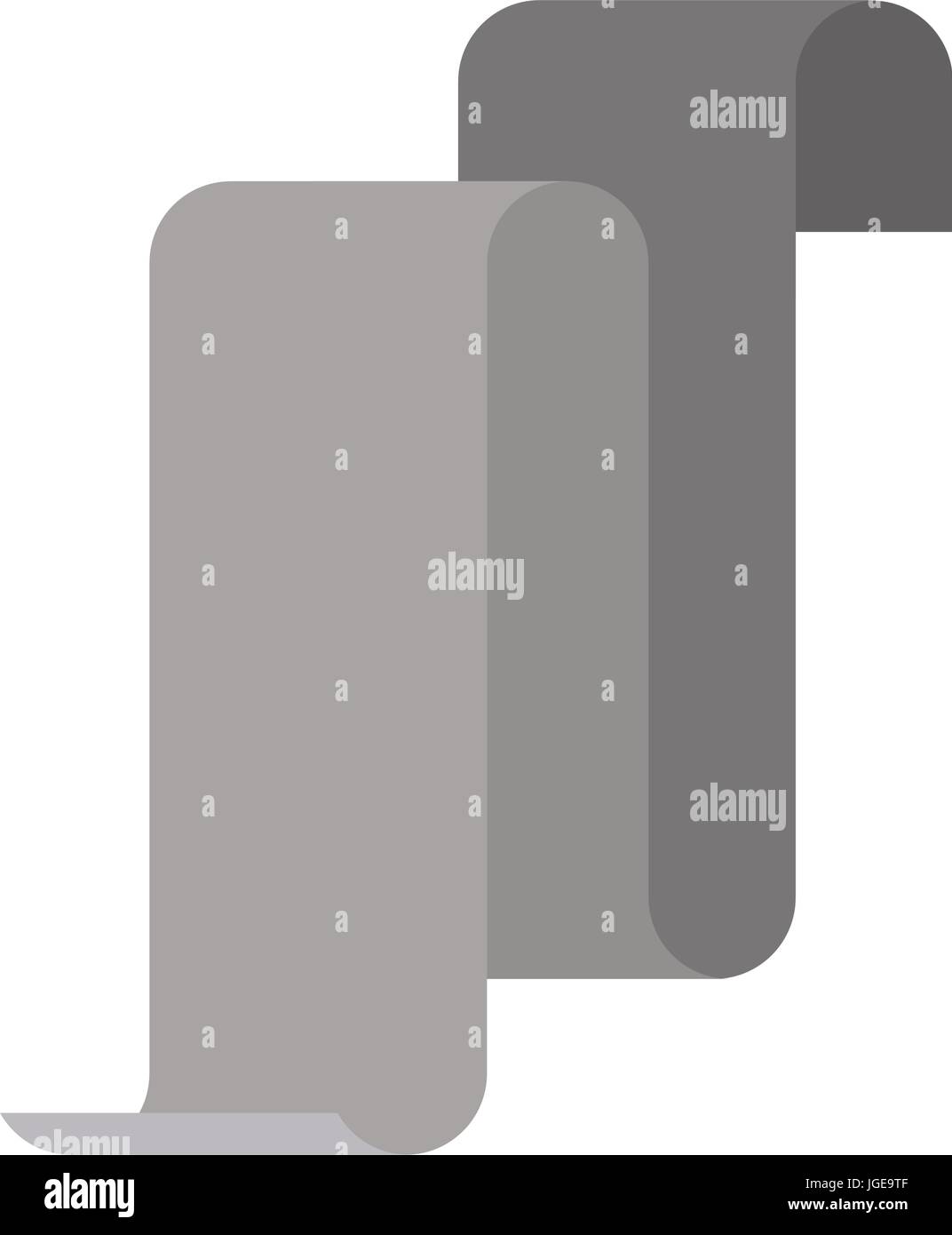 gray silhouette of continuously long sheet Stock Vector Image & Art - Alamy