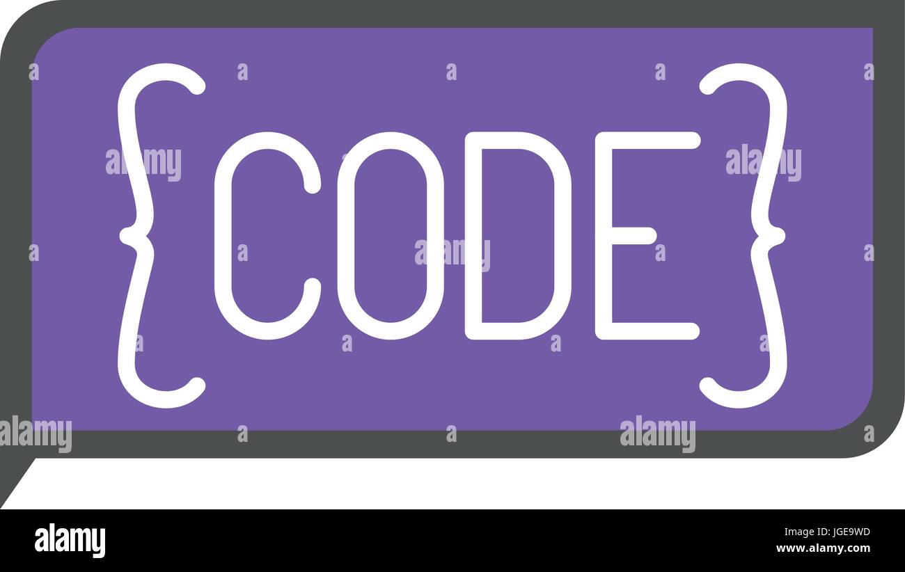 colorful silhouette of rectangle text code Stock Vector Image & Art - Alamy