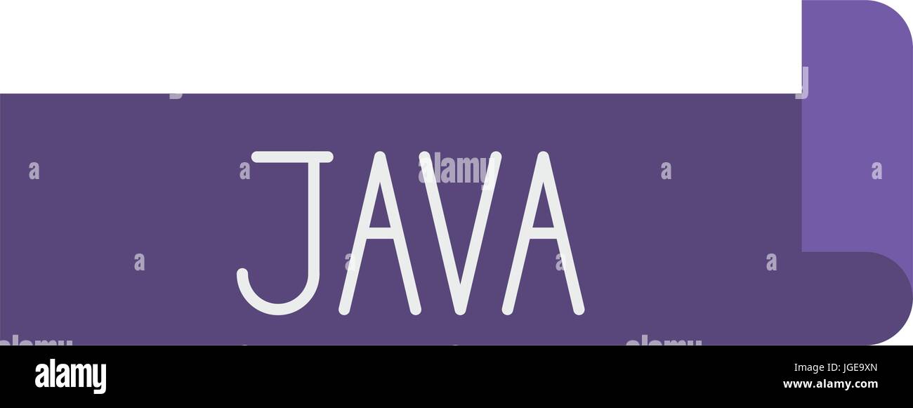 colorful silhouette of label text Java Stock Vector Image & Art - Alamy