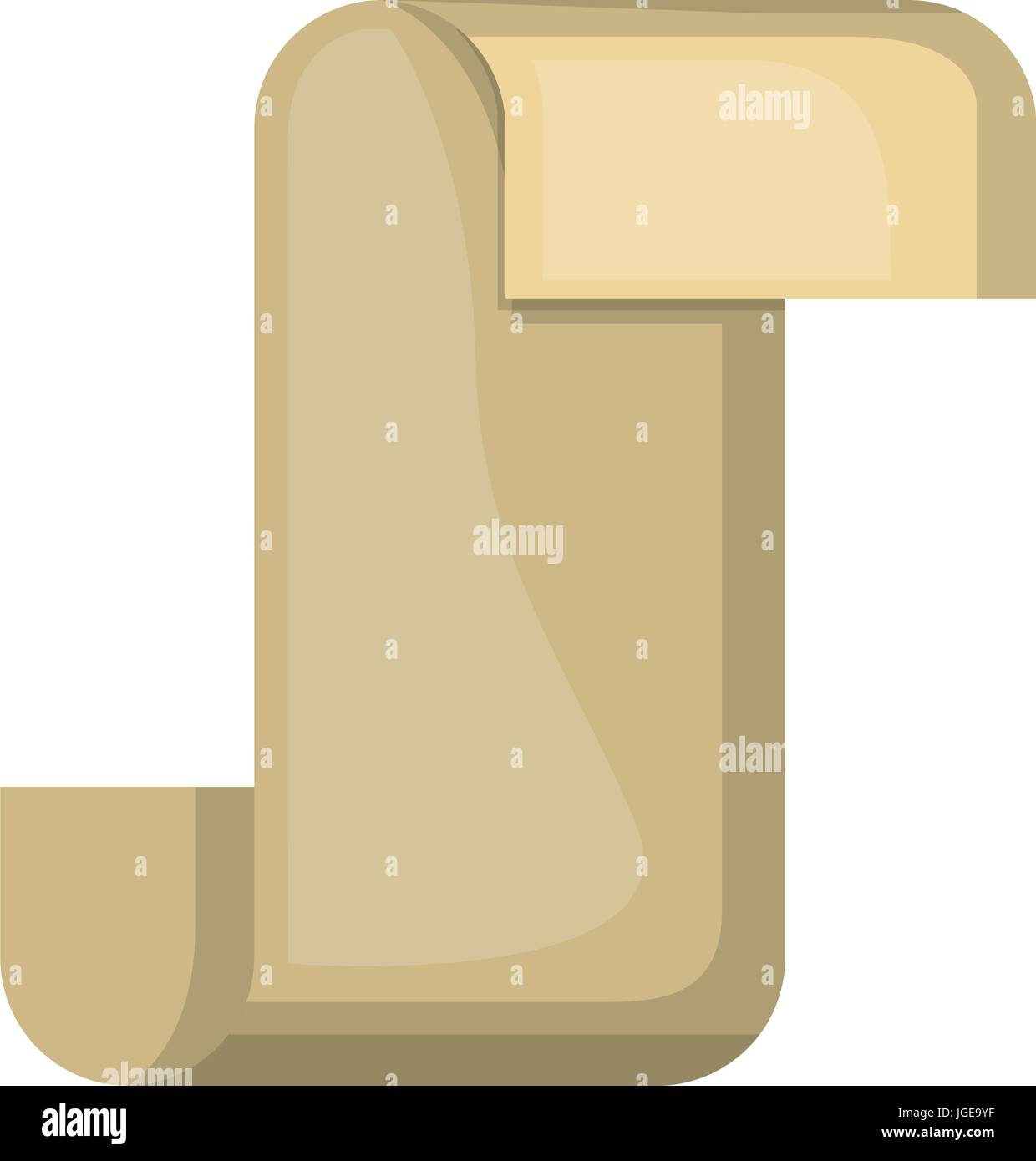 realistic gray silhouette of continuously paper sheet Stock Vector ...