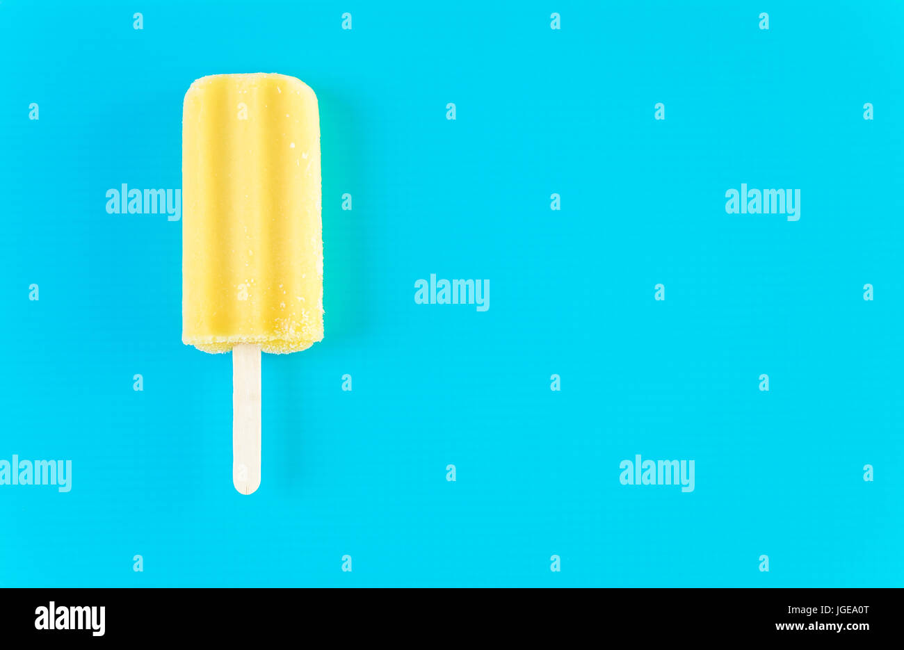 Multicolored fruit ice cream bars on colored background Stock Photo - Alamy