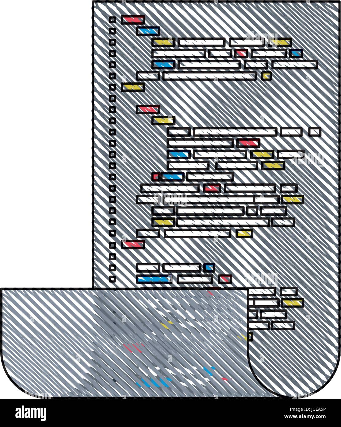 Typing program source codes Stock Vector Images - Alamy