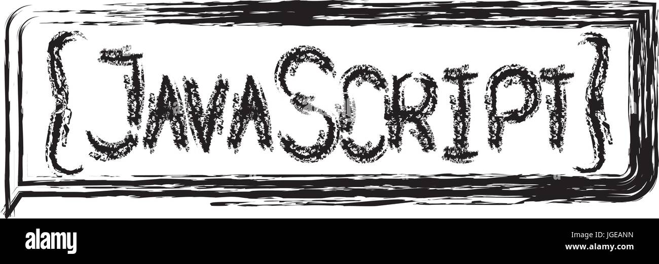 monochrome blurred silhouette of rectangle text Java script Stock Vector Image & Art - Alamy