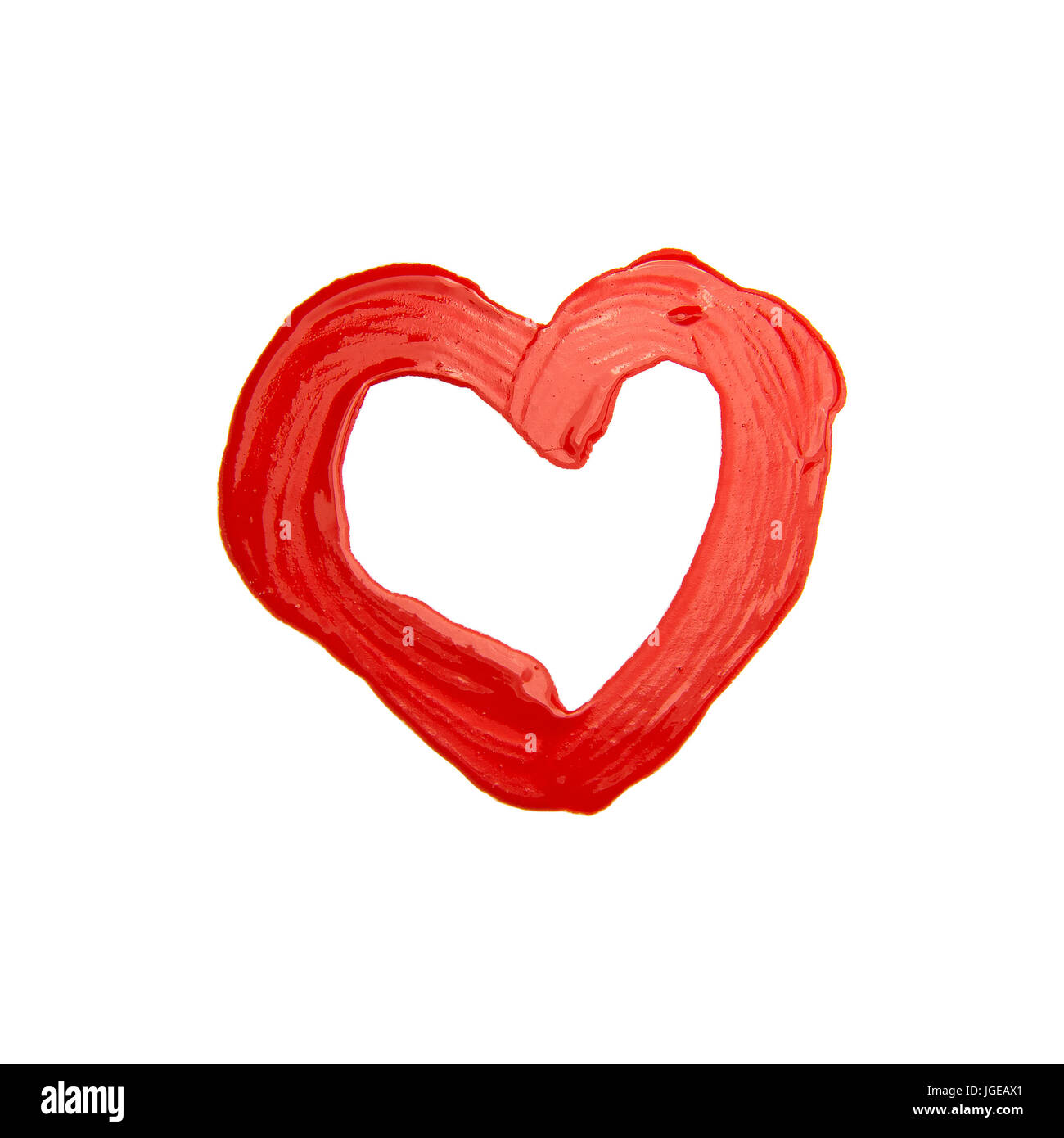 painted red heart Stock Photo - Alamy