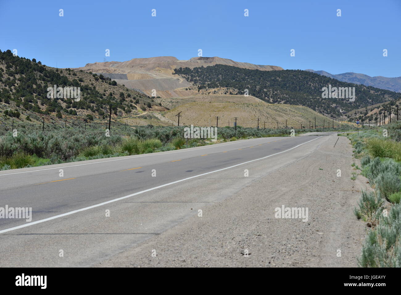 A copper mine in Nevada America Stock Photo - Alamy