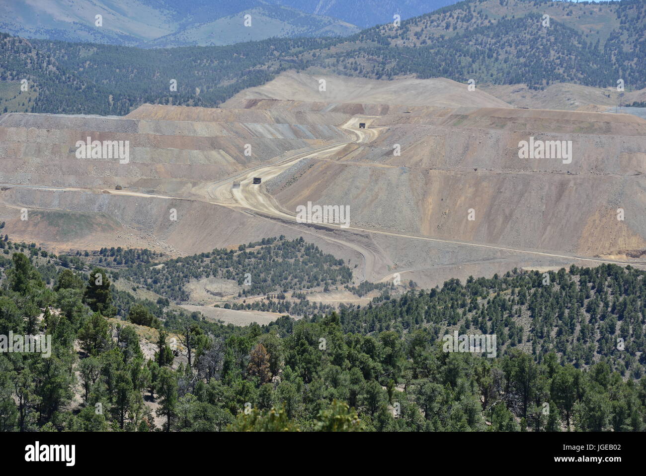 A copper mine in Nevada America Stock Photo - Alamy