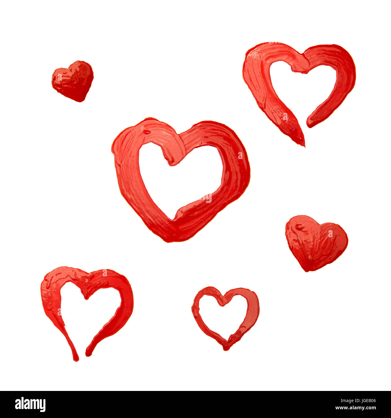painted red heart Stock Photo - Alamy