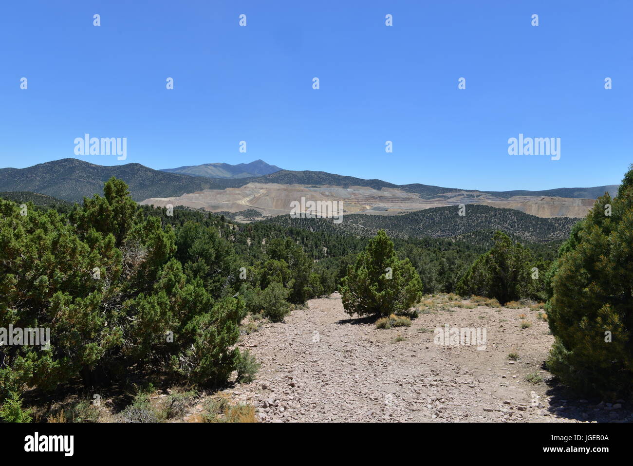 A copper mine in Nevada America Stock Photo - Alamy