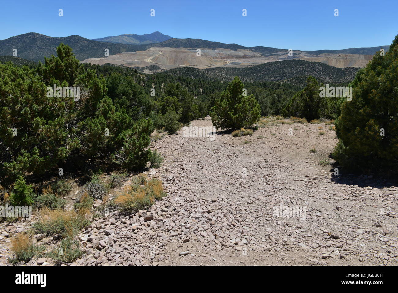 A copper mine in Nevada America Stock Photo - Alamy