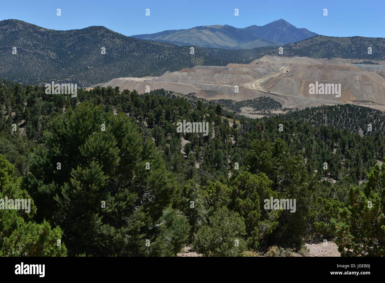 A copper mine in Nevada America Stock Photo - Alamy