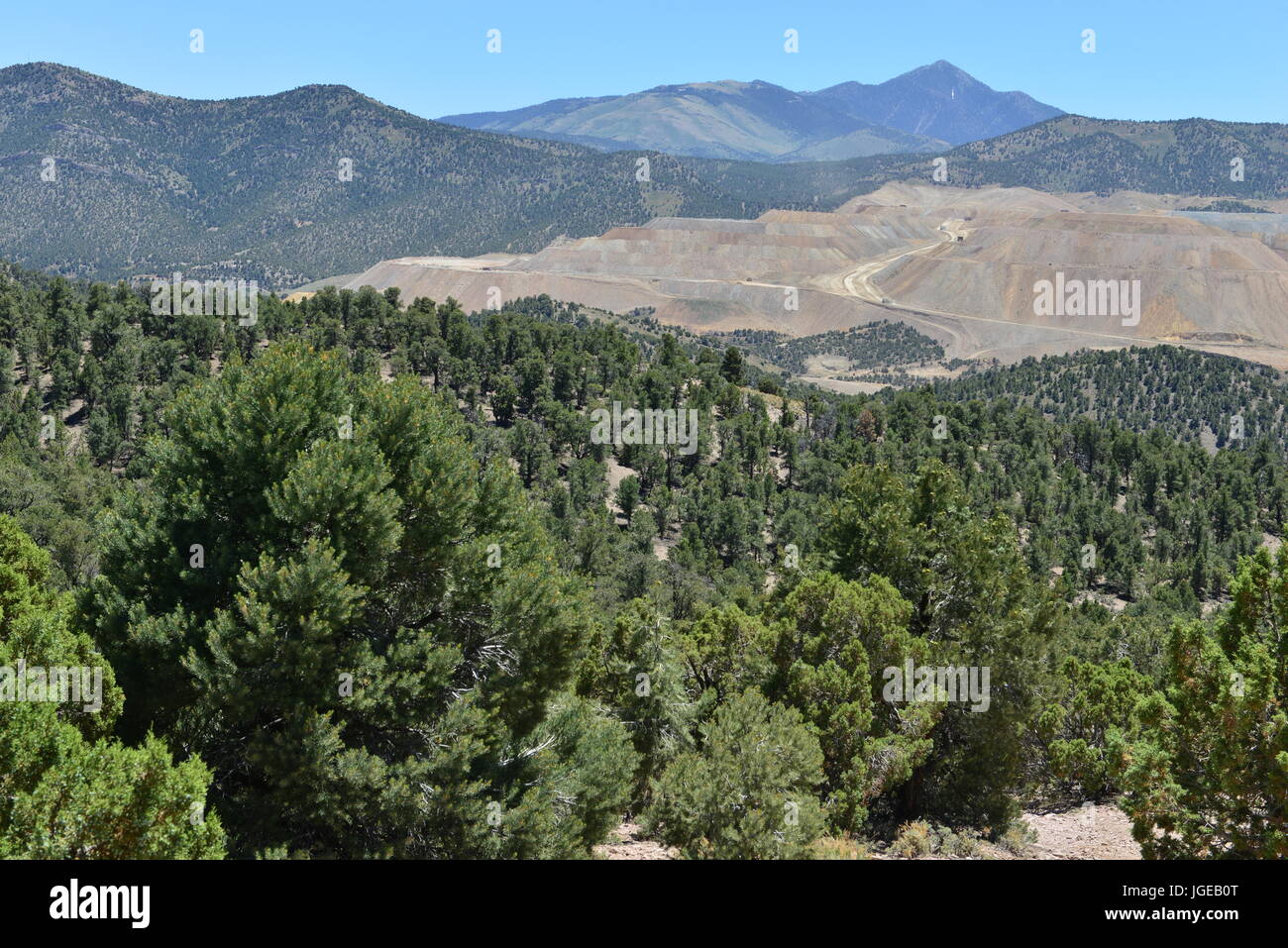 A copper mine in Nevada America Stock Photo - Alamy