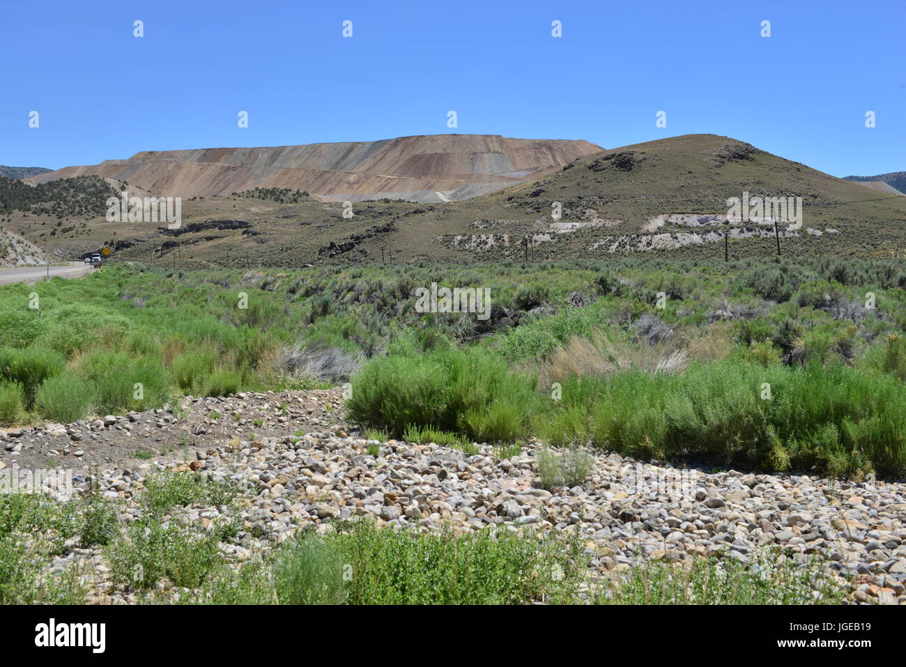 A copper mine in Nevada America Stock Photo - Alamy