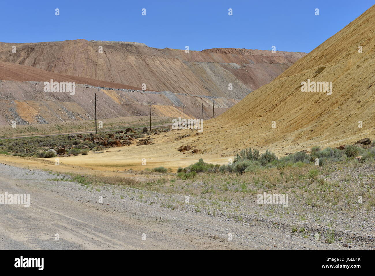 A copper mine in Nevada America Stock Photo - Alamy