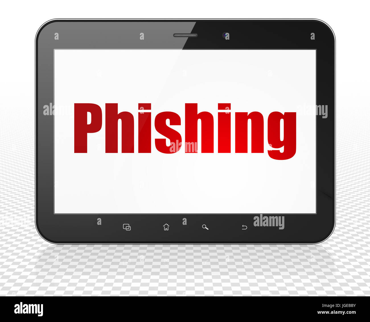 Privacy concept: Tablet Pc Computer with Phishing on display Stock ...