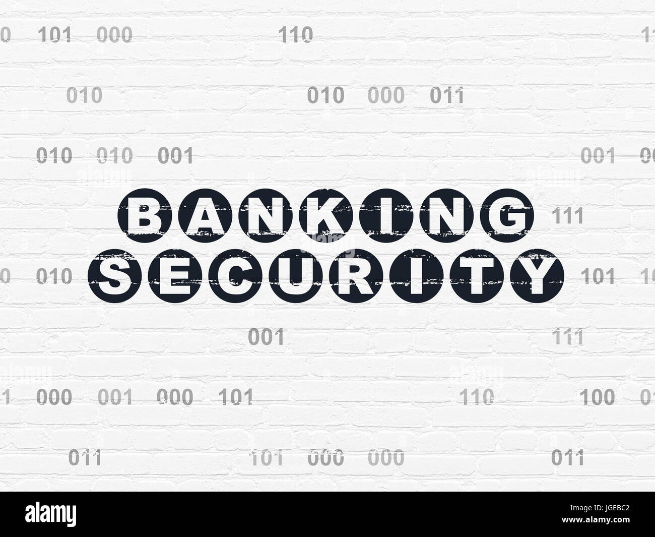 Safety concept: Banking Security on wall background Stock Photo - Alamy