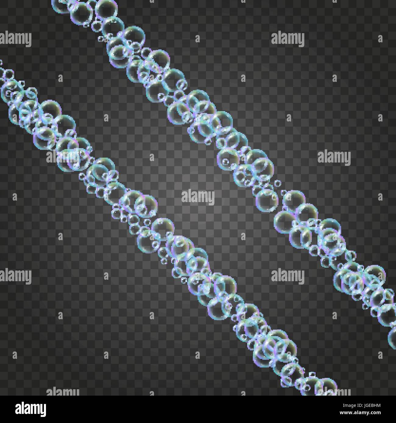 Shampoo foam with colorful realistic bubbles Stock Vector Image & Art ...