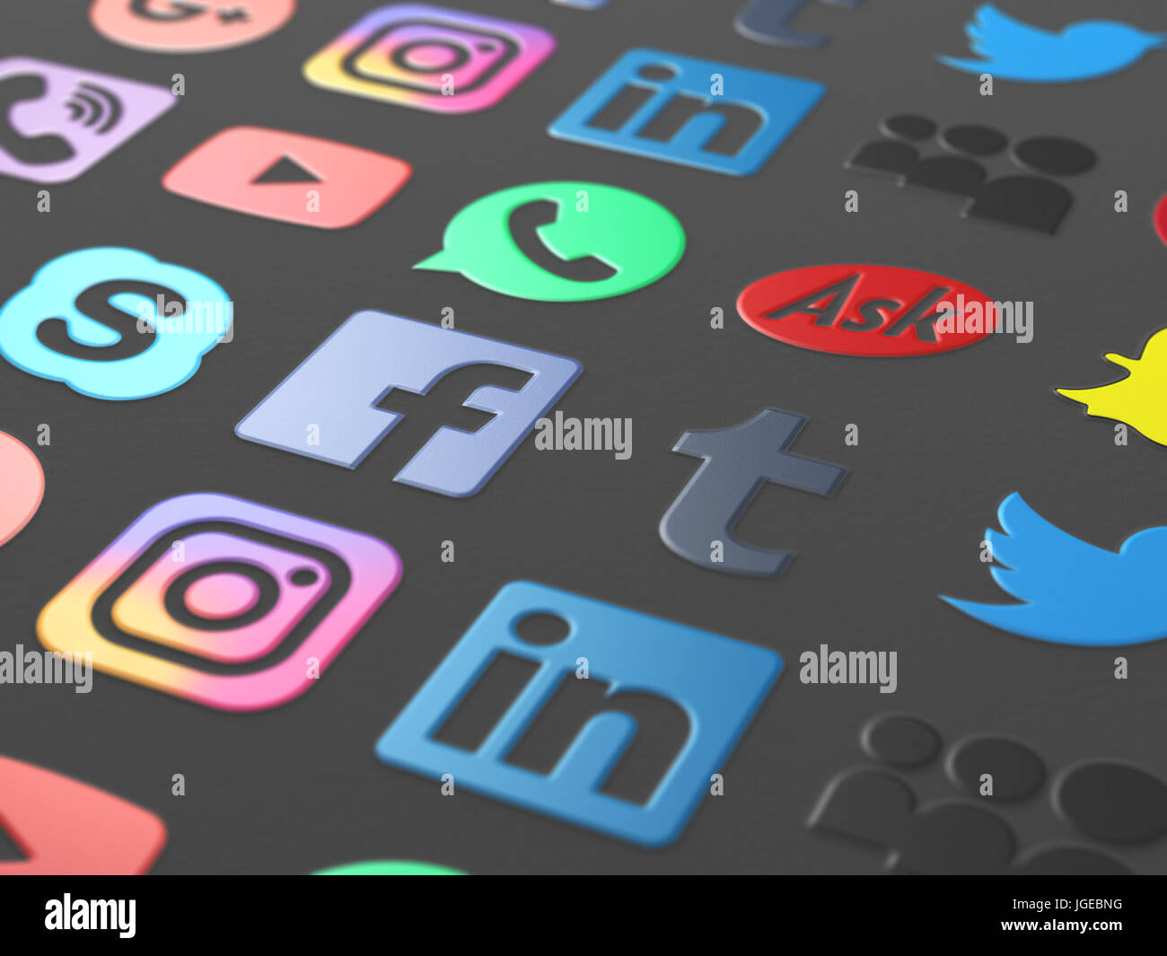 Google facebook logos hi-res stock photography and images - Alamy