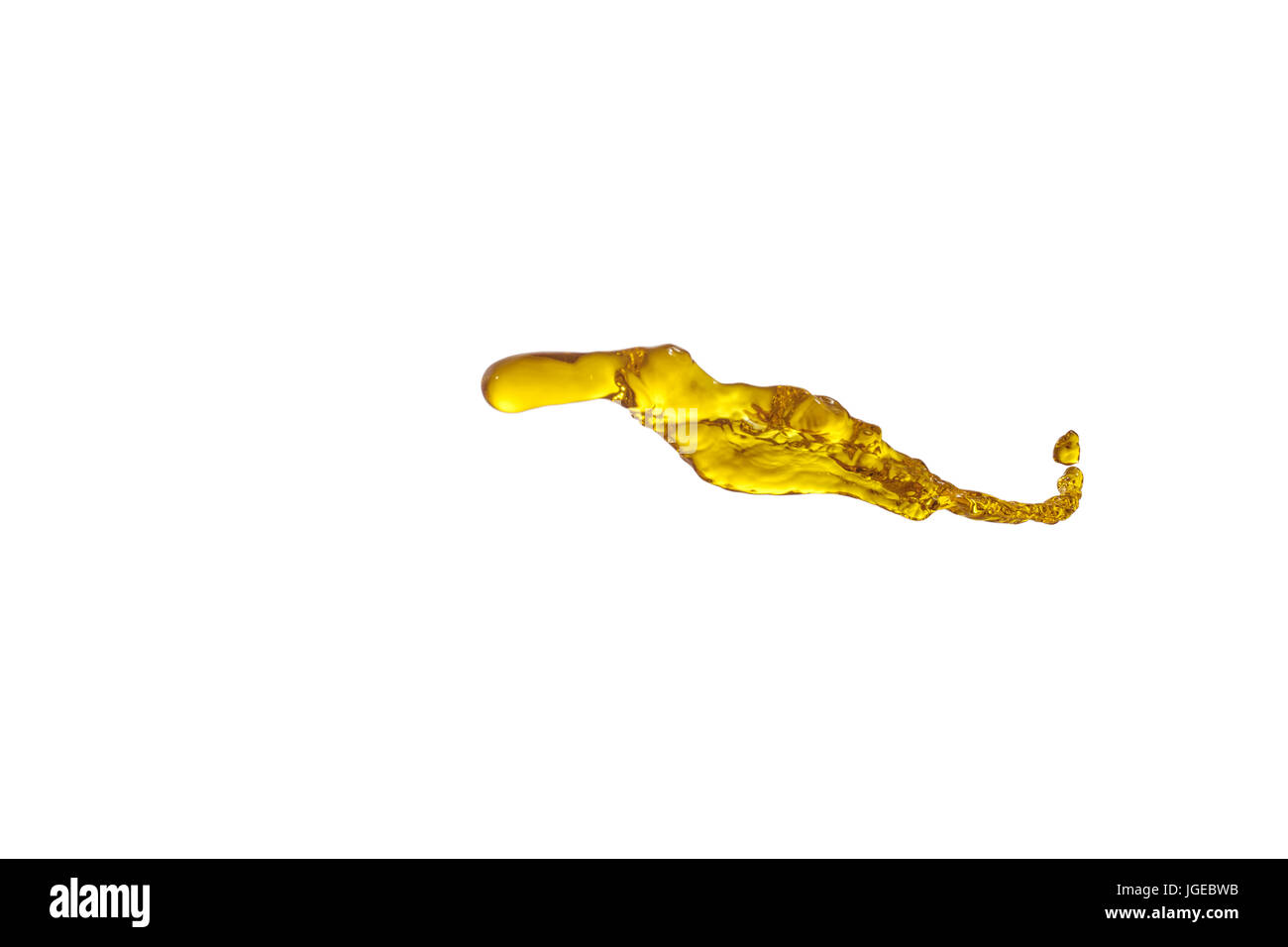 beautiful yellow splash isolated over white background Stock Photo - Alamy