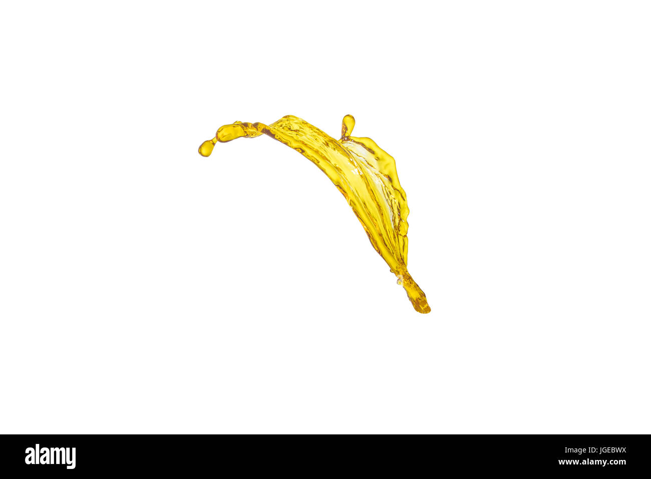 beautiful yellow splash isolated over white background Stock Photo - Alamy