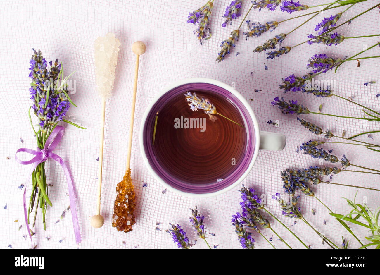 Lavender tea hi-res stock photography and images - Alamy