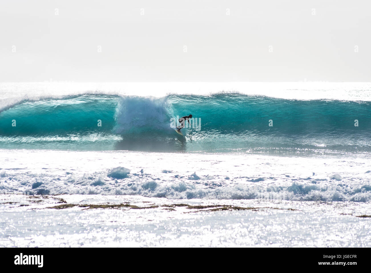 7th June 2017; Desert Point, Lombok, Indonesia.; Surfers from around ...