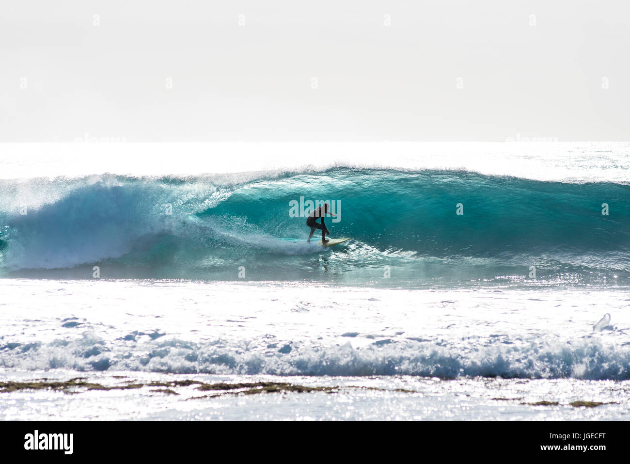 7th June 2017; Desert Point, Lombok, Indonesia.; Surfers from around ...