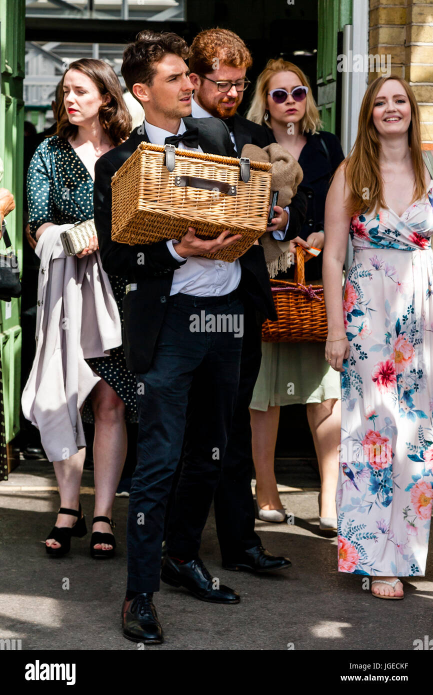 Young Opera Fans Arrive At Lewes Station En Route To Glyndebourne Opera ...