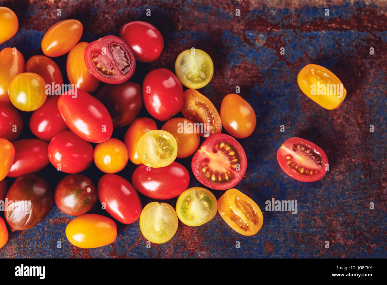 Sweet multi colored tomatoes Stock Photo - Alamy