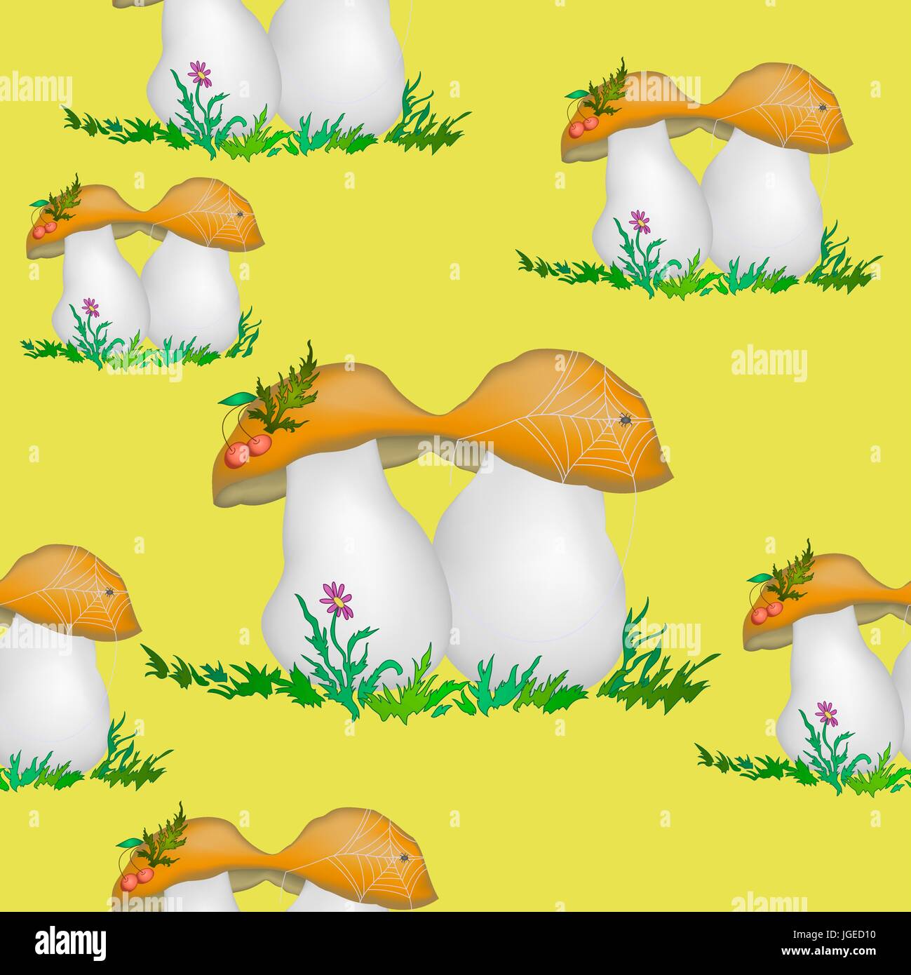 Park mushrooms Stock Vector Images - Alamy
