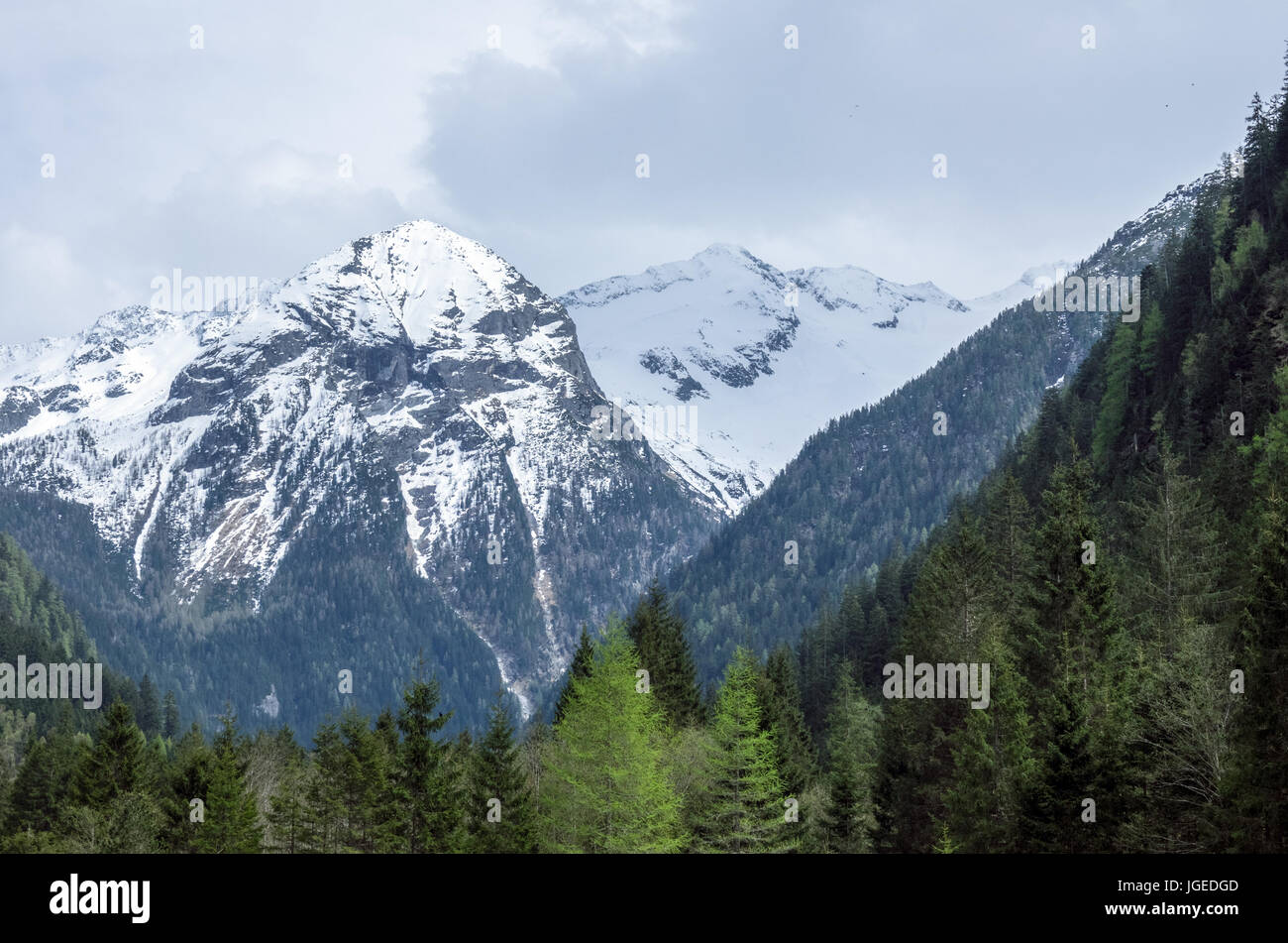 The Austrian alps in spring Stock Photo - Alamy