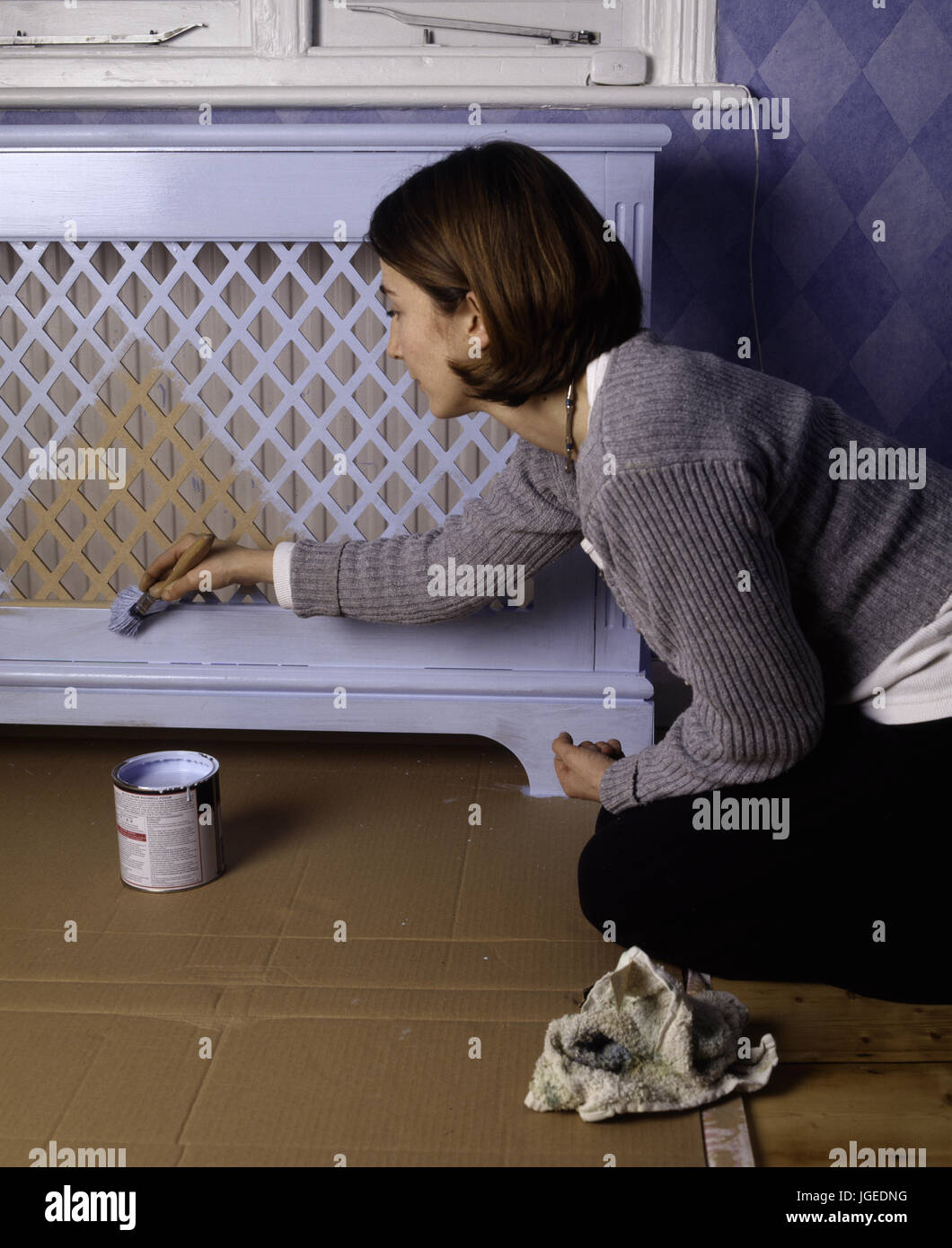 Woman Radiator Diy Stock Photos & Woman Radiator Diy Stock Images - Alamy