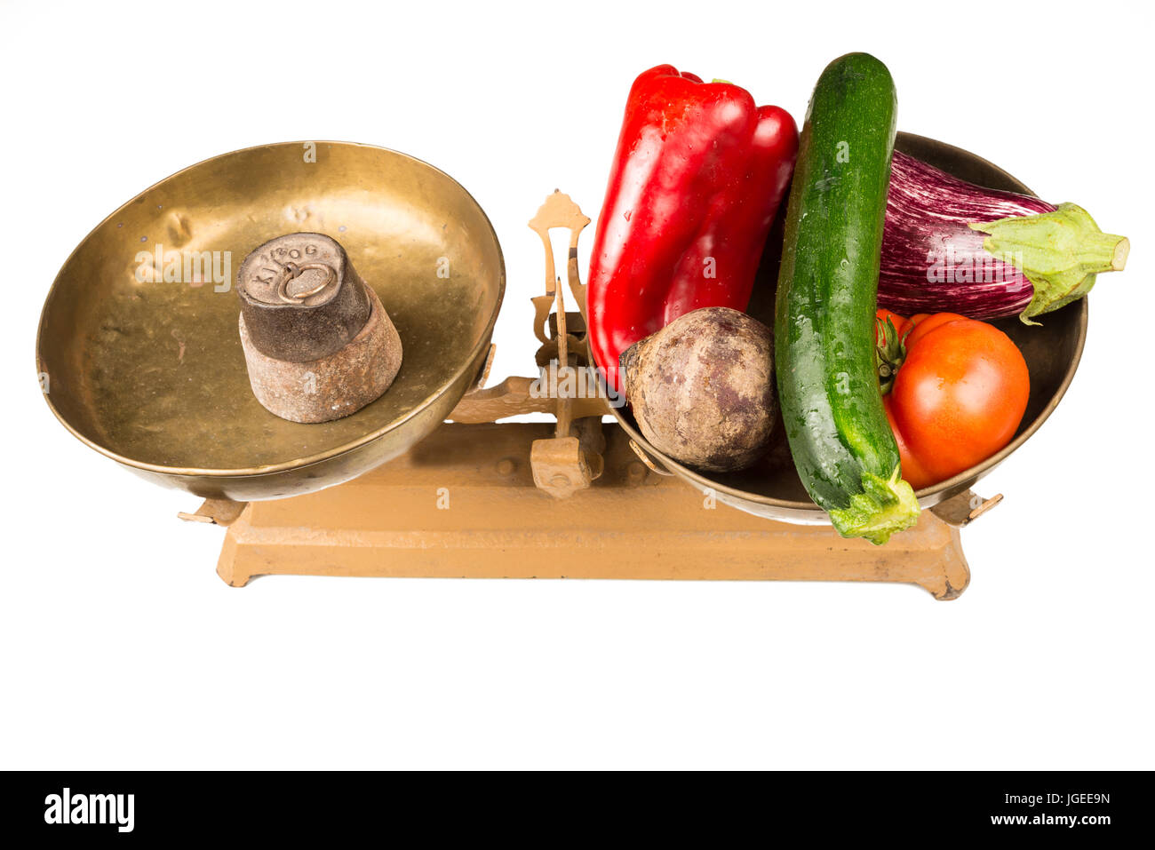 Nutrition balance, a conceptual shot on healthy eating habits Stock ...