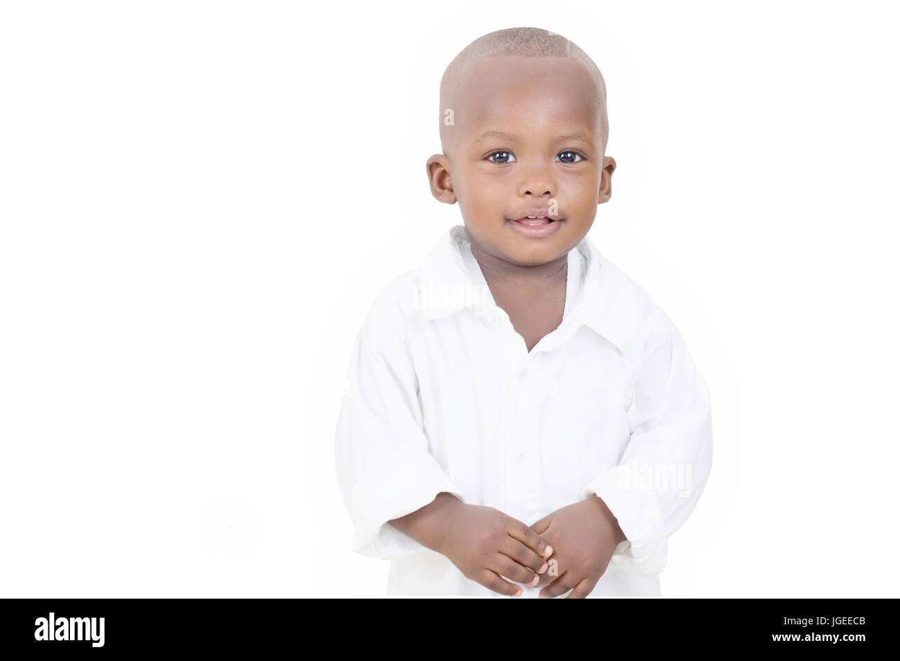 Portrait of a smiling child on a white background Stock Photo - Alamy