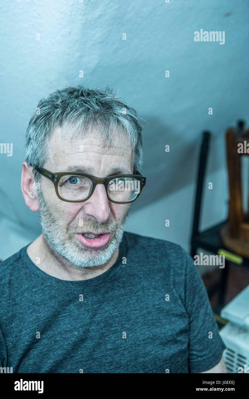 London UK. 22nd June 2017. Comedian and writer Ian Stone performing at ...