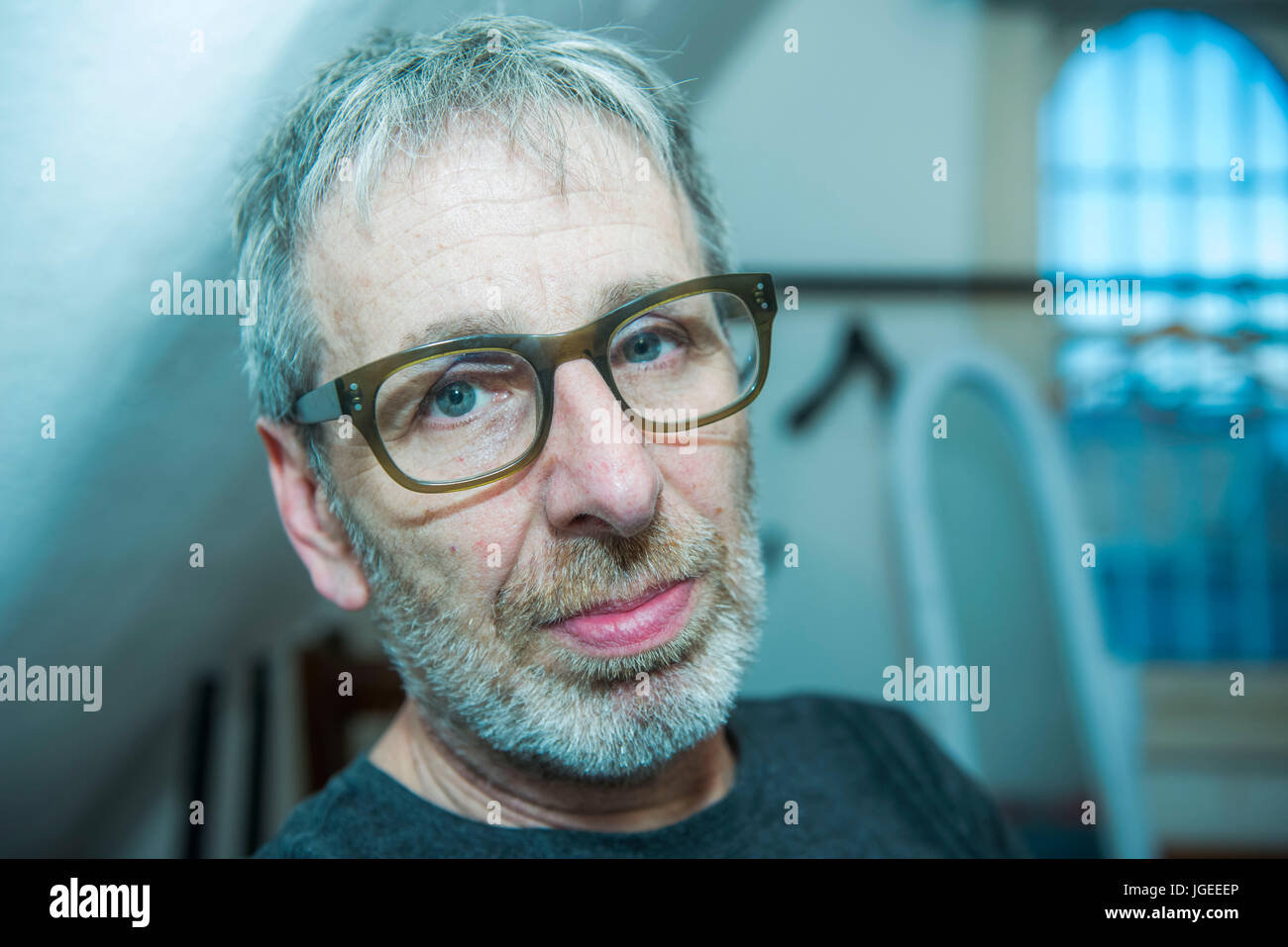 London UK. 22nd June 2017. Comedian and writer Ian Stone performing at ...